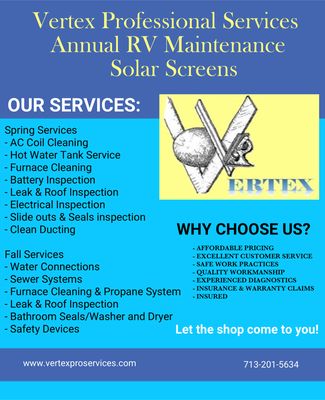 VERTEX PROFESSIONAL SERVICES - Updated October 2025 - 16 Photos - Houston, Texas - RV Repair ...