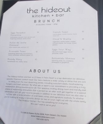 THE HIDEOUT KITCHEN + BAR - 37 Photos & 29 Reviews - 73595 El Paseo, Palm Desert, CA - Yelp