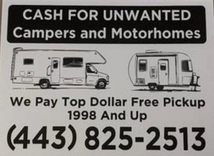 CASH FOR CAMPERS - Updated January 2026 - MD, Maryland - RV Dealers ...