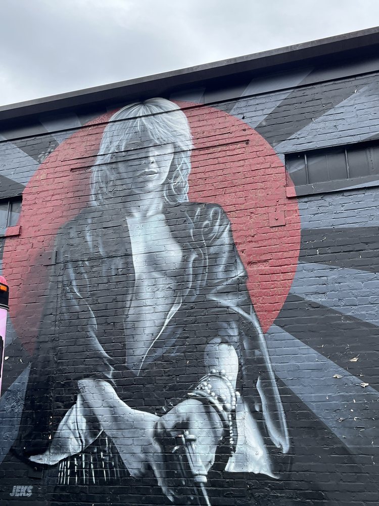 ATOMIC BLONDE MURAL 1107 Grecade St Greensboro North Carolina atomic-blonde-mural-1107-grecade-st-greensboro-north-carolina