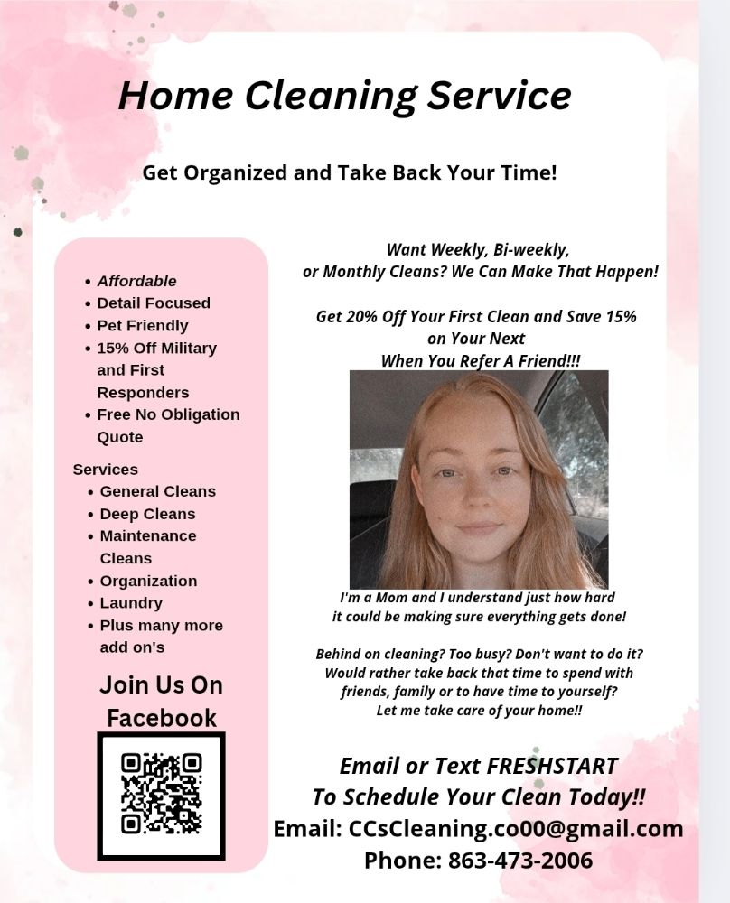 CCS FRESH START CLEANING - Updated June 2025 - Request a Quote - 165 Oak Ln, Zolfo Springs ...