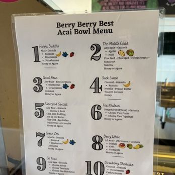 BERRY BERRY BEST ACAI BOWLS - 300 Photos & 262 Reviews - 1237 E ...