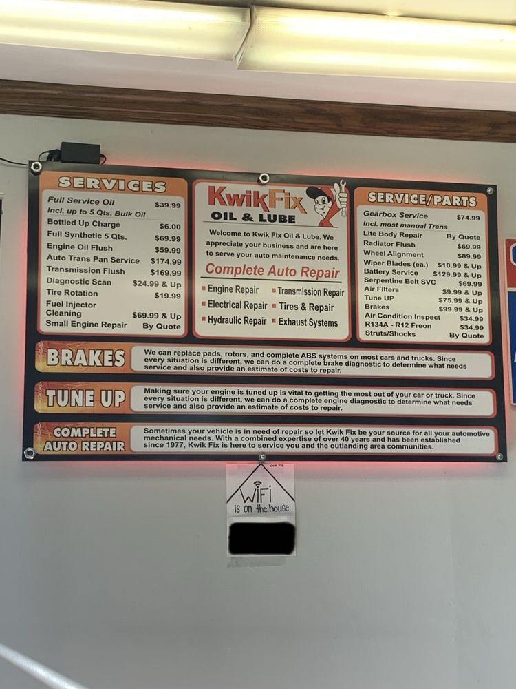 KWIK FIX OIL & LUBE - Updated August 2024 - 15 Photos & 19 Reviews ...