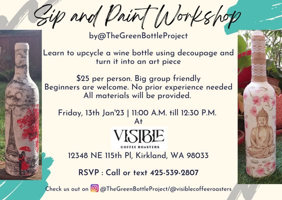 SIP AND PAINT WORKSHOP - Updated July 2025 - 12348 NE 115th Pl ...