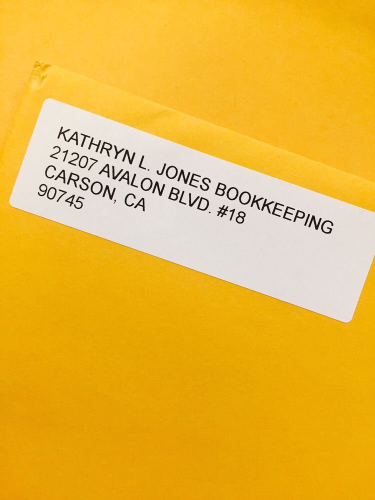 KATHRYN L. JONES BOOKKEEPING - 21207 South Avalon Blvd, Carson ...