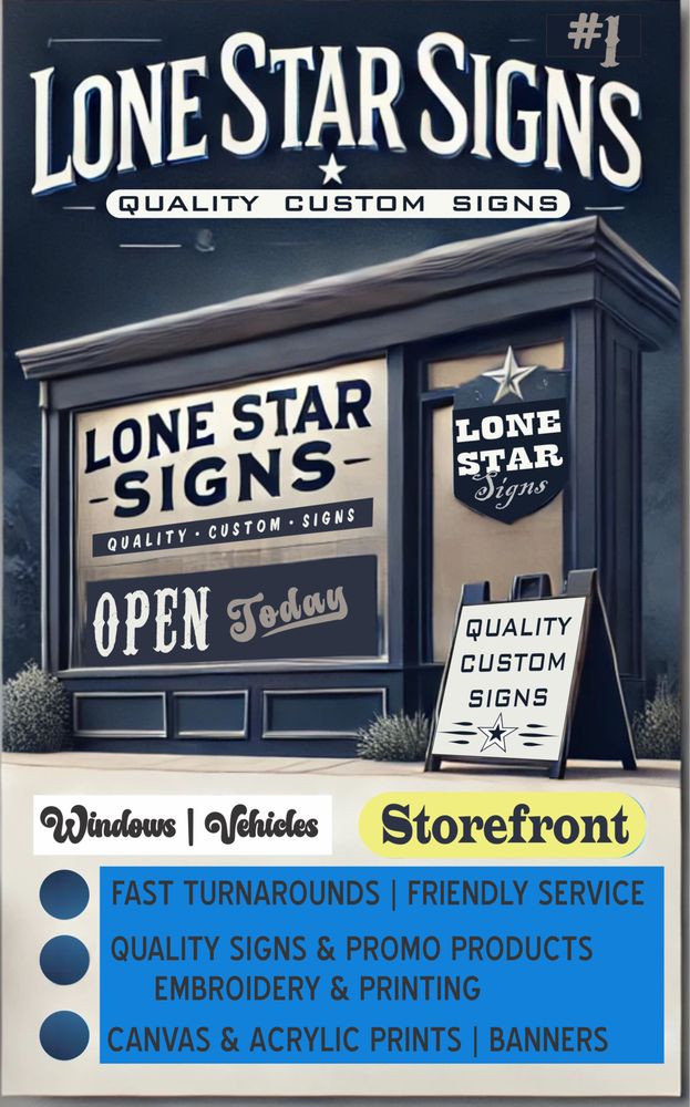 LONE STAR SIGNS - Updated October 2025 - 21973 Eva St, Montgomery ...
