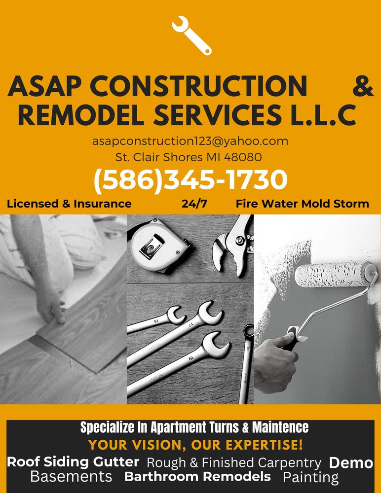 ASAP CONSTRUCTION & REMODEL - Updated February 2025 - Request ...