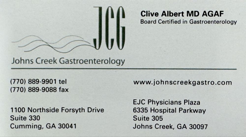 CLIVE ALBERT, MD - Updated January 2026 - 1100 Northside Forsyth Dr ...