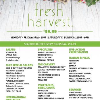 FRESH HARVEST BUFFET - Updated June 2024 - 198 Photos & 201 Reviews ...