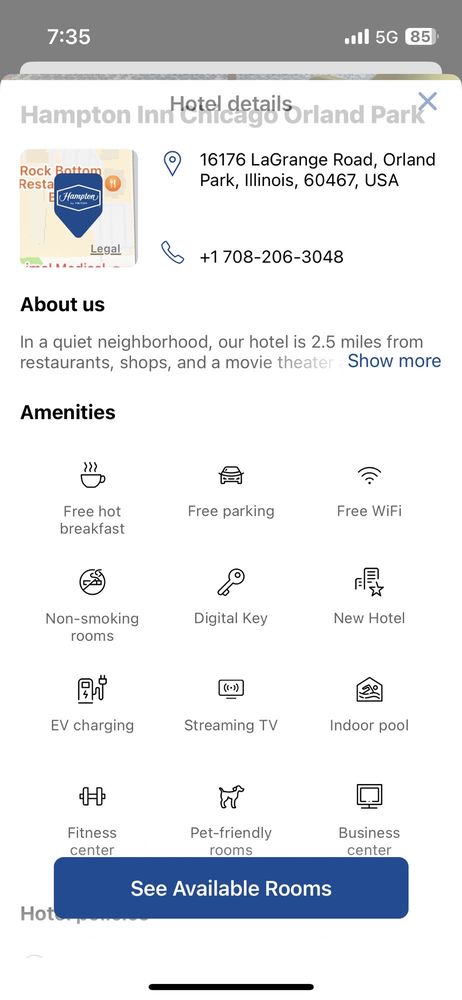 HAMPTON INN CHICAGO ORLAND PARK - 16176 Lagrange Road, Orland Park ...