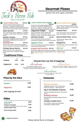 JACK’S IRISH AND ITALIAN PIZZA PUB - Updated September 2024 - 970 ...