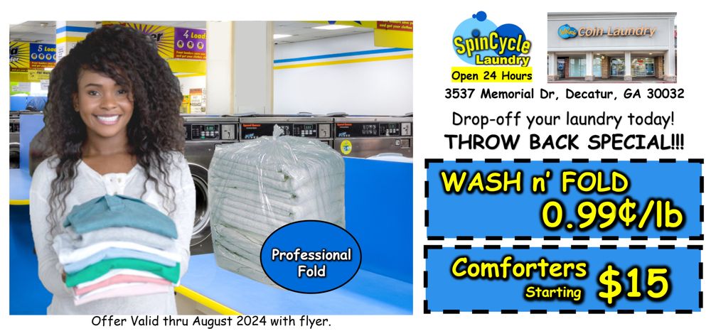 SPIN CYCLE COIN LAUNDRY & WASH AND FOLD SERVICE - Updated October 2025 ...
