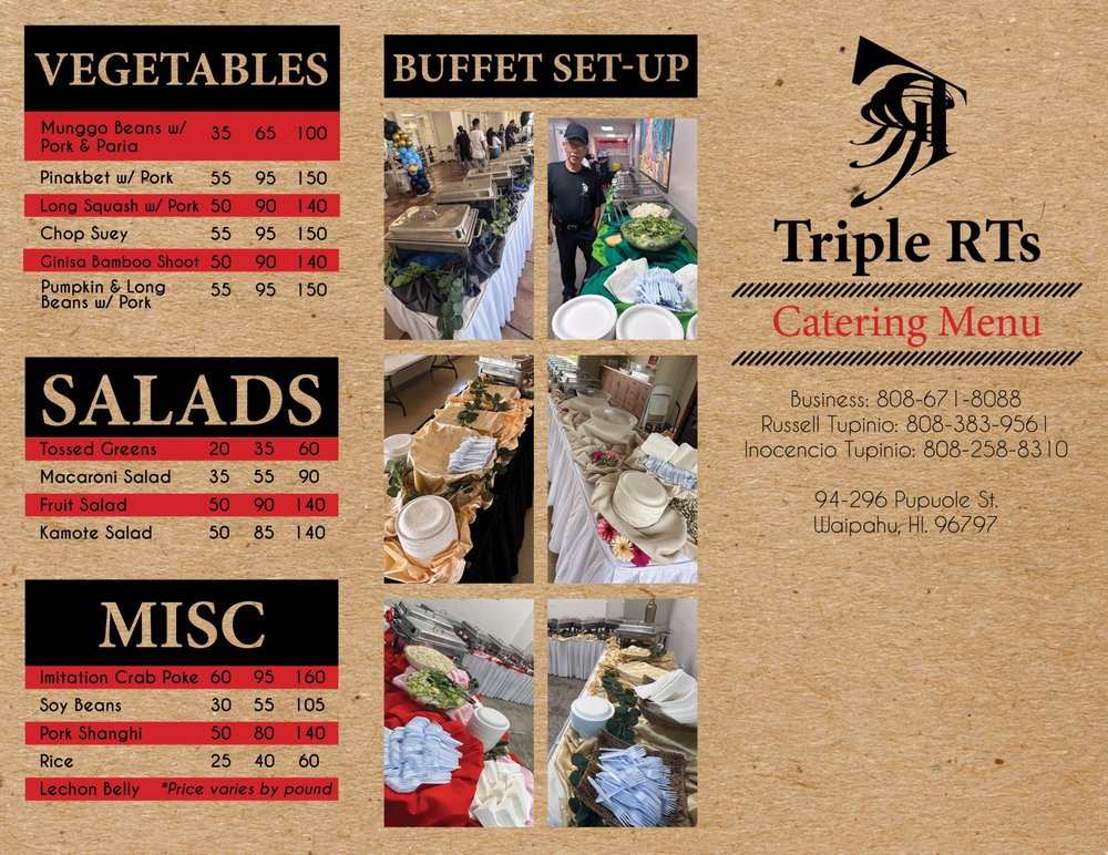 TRIPLE RTS CATERING & LUNCHWAGON - 92 Photos & 27 Reviews - 94-296 ...