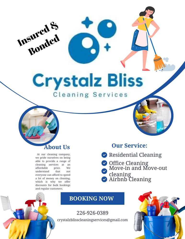 CRYSTALZ BLISS CLEANING SERVICES - Updated February 2025 - Request a ...