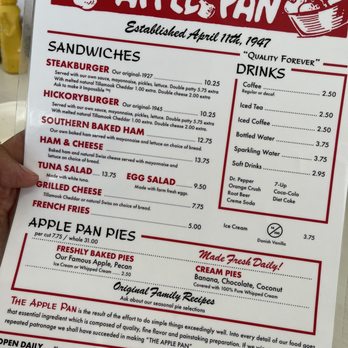 THE APPLE PAN - Updated May 2024 - 2353 Photos & 3435 Reviews - 10801 W ...