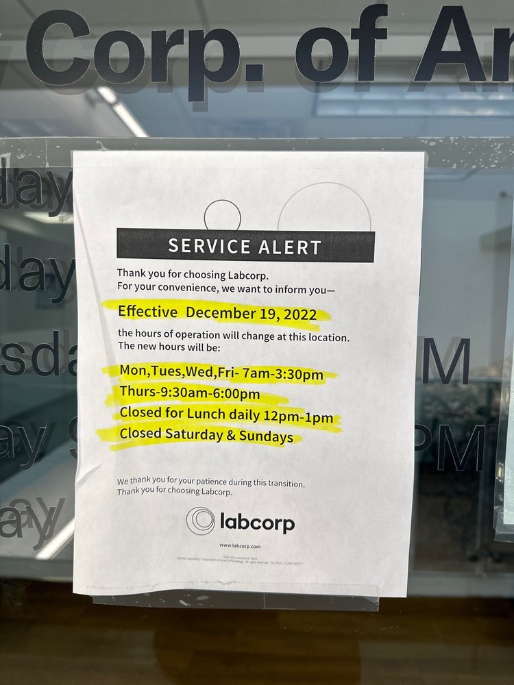 LABCORP - Updated April 2026 - 222 Route 59, Suffern, New York ...