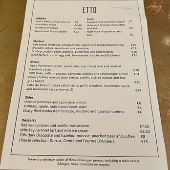 ETTO - Updated October 2025 - 120 Photos & 61 Reviews - 18 Merrion Row ...