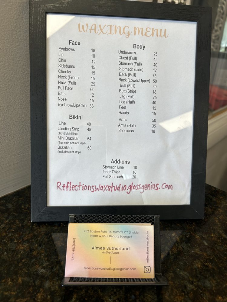 REFLECTIONS WAX STUDIO - Updated May 2026 - 232 Boston Post Rd, Milford ...