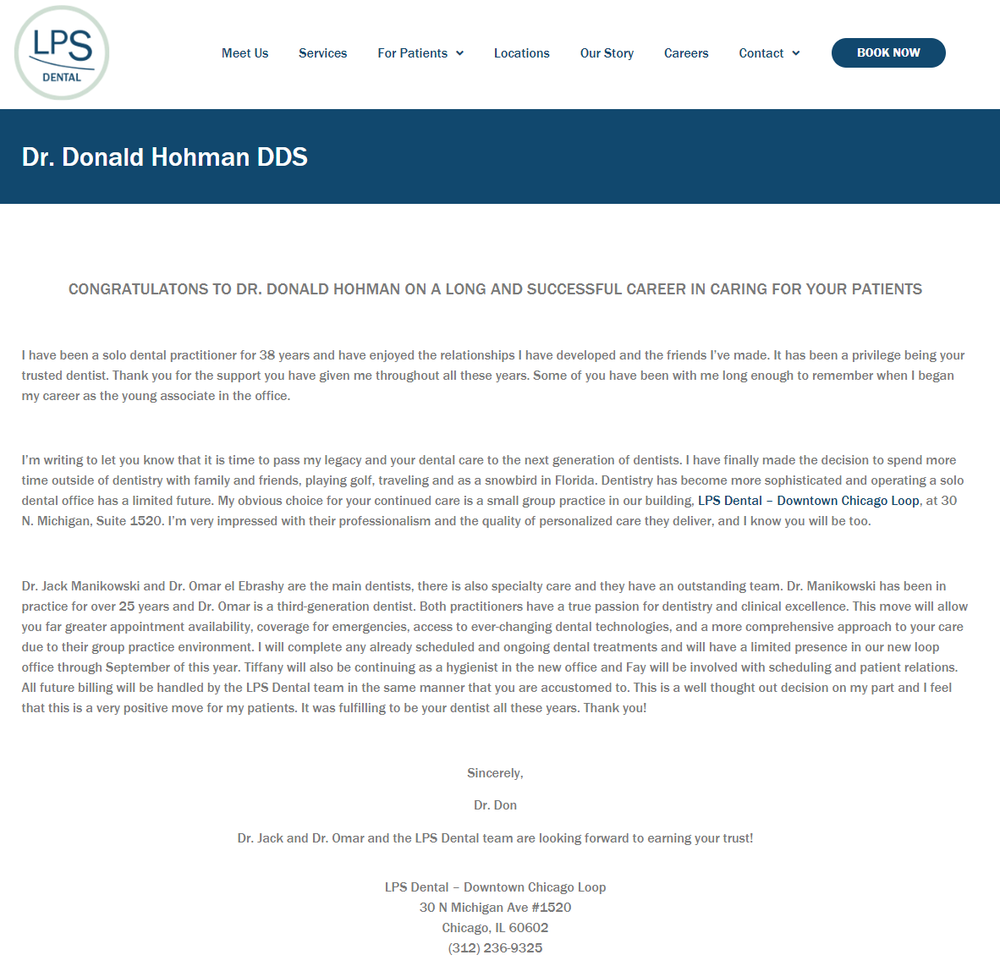 DONALD L HOHMAN, DDS - Updated July 2025 - 14 Reviews - Chicago ...