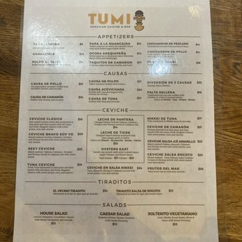 TUMI PERUVIAN RESTAURANT - Updated December 2025 - 76 Photos & 38 ...