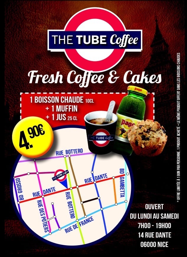 THE TUBE COFFEE - 14 Rue Dante, Nice, France - Yelp