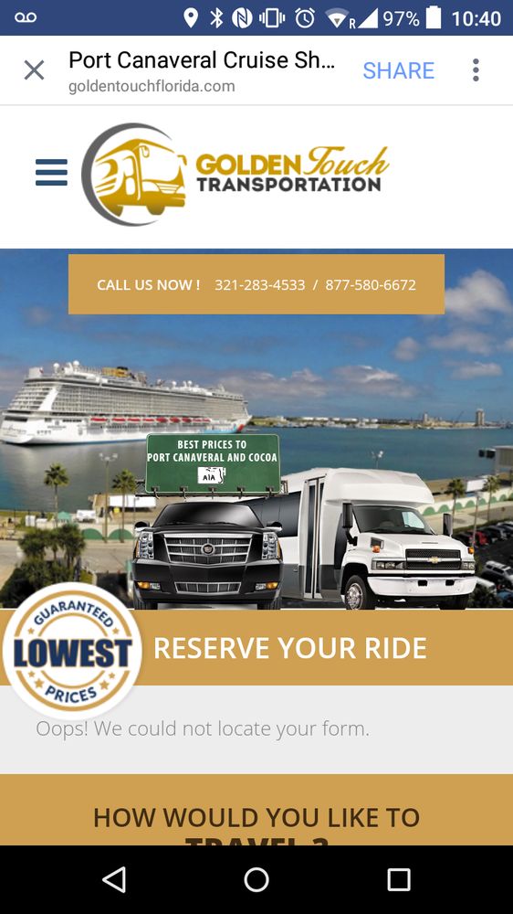 GOLDEN TOUCH TRANSPORTATION - Updated July 2025 - 7350 Narcoossee Rd ...