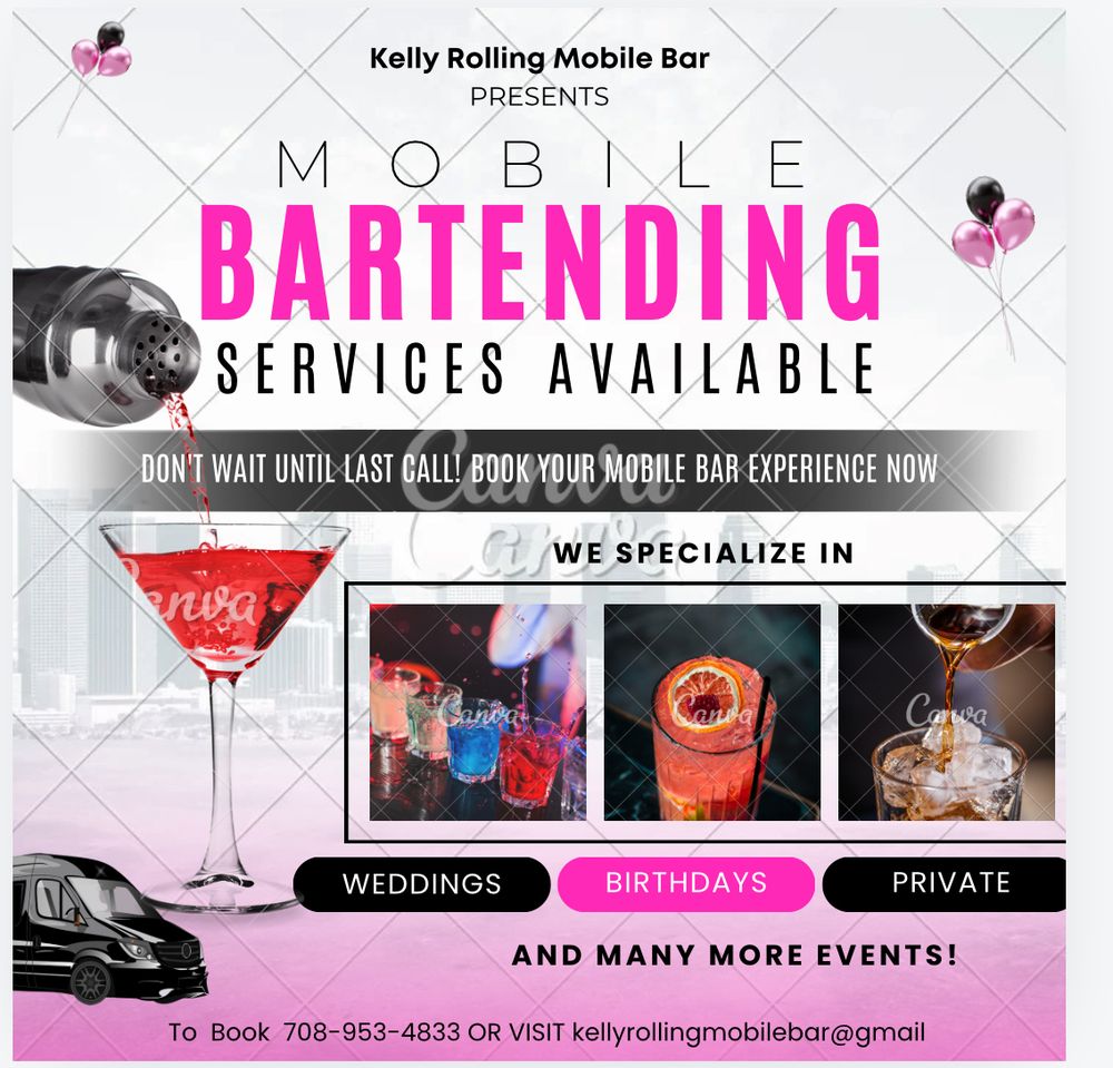 KELLY ROLLING MOBILE BAR - Updated July 2025 - Request a Quote - 51 ...