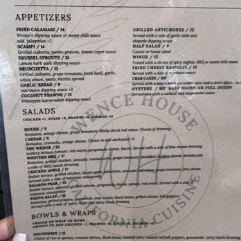 WENCE HOUSE CALIFORNIA CUISINE - Updated December 2025 - 582 Photos ...