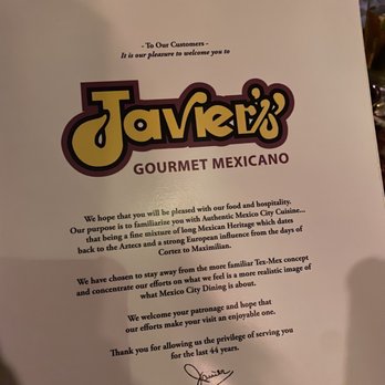JAVIER’S GOURMET MEXICANO - Updated December 2024 - 424 Photos & 802 ...