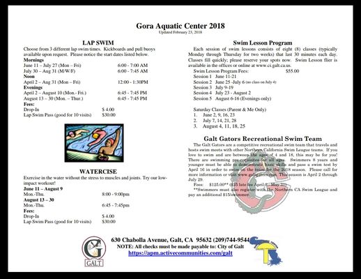 GORA AQUATIC CENTER - Updated January 2026 - 630 Chabolla Ave, Galt ...