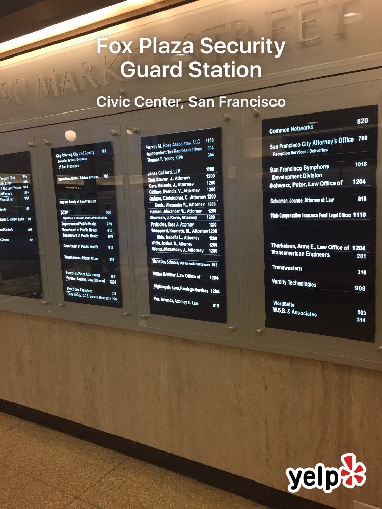 FOX PLAZA SECURITY GUARD STATION - Updated June 2025 - San Francisco ...