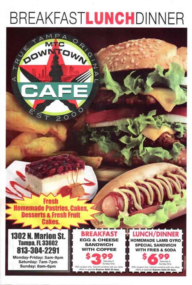 MTC DOWNTOWN CAFE - Updated October 2025 - 1302 N Marion St, Tampa ...