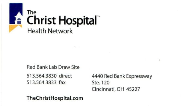 THE CHRIST HOSPITAL RED BANK LAB - Updated December 2025 - 4440 Red ...