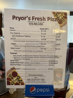 PRYOR’S FRESH PIZZA - Updated July 2024 - 27 Photos & 44 Reviews - 100 ...