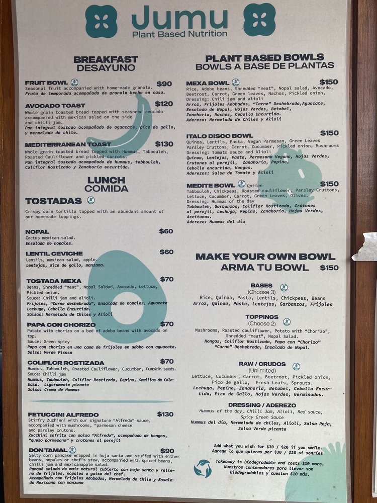 JUMU’S PLANT BASED NUTRITION - Updated October 2024 - 5 Av Sur, Tulum ...