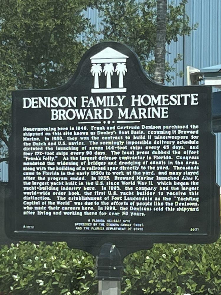 DENISON FAMILY HOMESITE BROWARD MARINE - Updated December 2024 - 2020 ...