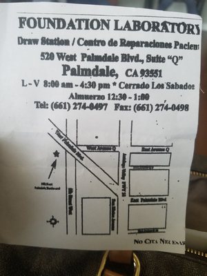 FOUNDATION LABORATORY - Updated December 2025 - 520 W Palmdale Blvd ...