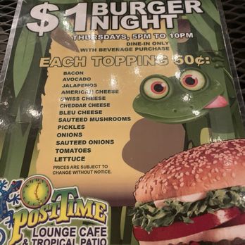 POST TIME LOUNGE CAFE & TROPICAL PATIO - CLOSED - Updated December 2025 ...