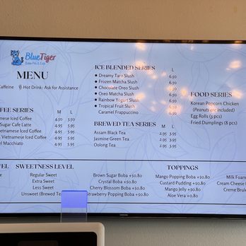BLUE TIGER - BOBA TEA & EATS - Updated November 2025 - 42 Photos & 25 ...