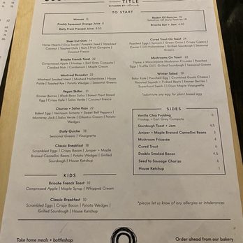 WORKING TITLE KITCHEN - Updated December 2025 - 13 Photos & 19 Reviews ...