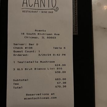 ACANTO - Updated June 2024 - 883 Photos & 545 Reviews - 18 S Michigan ...