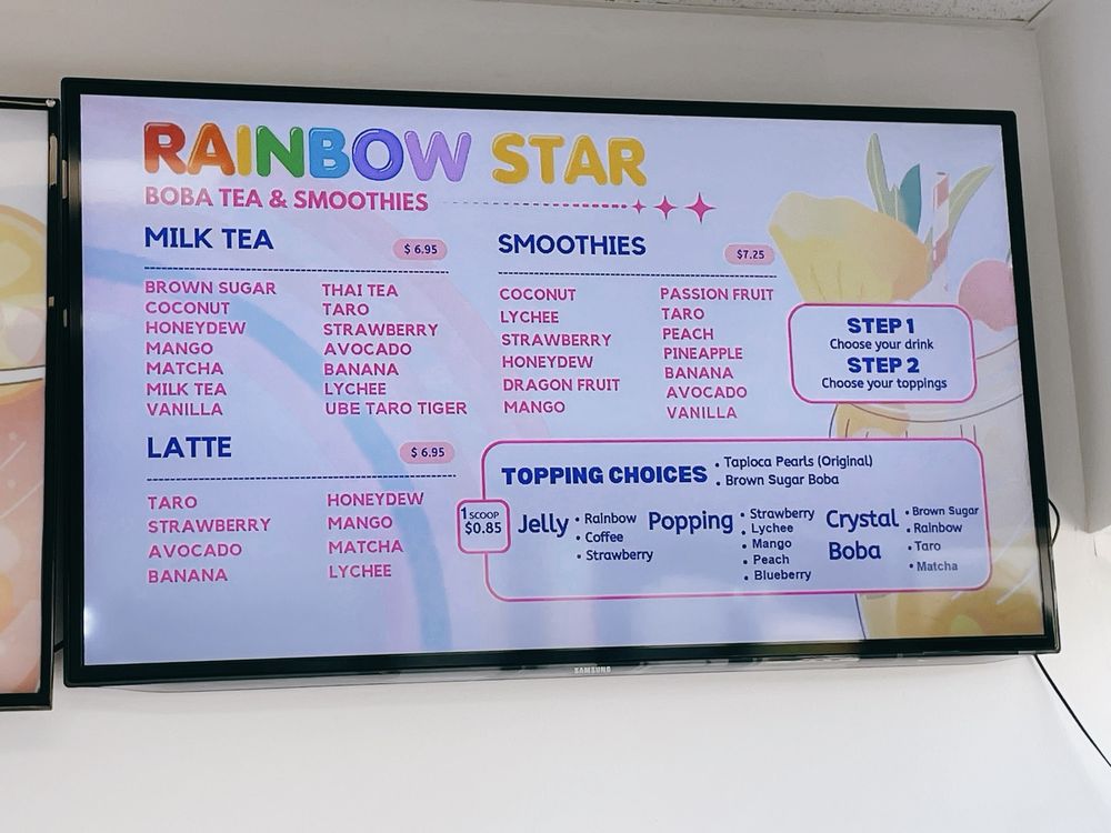 RAINBOW STAR BOBA MILK TEA AND SMOOTHIES - Updated August 2025 - 16 ...