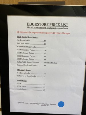 FRIENDS OF THE BOCA RATON PUBLIC LIBRARY BOOKSTORE - Updated May 2025 ...