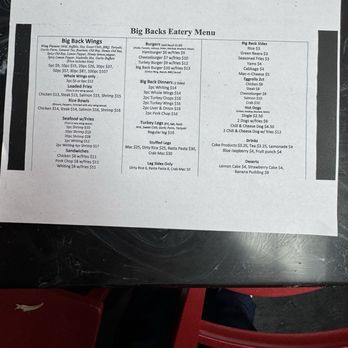 BIG BACKS EATERY - Updated November 2025 - 21 Photos - 3533 Victory ...