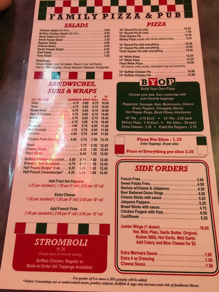 FAMILY PIZZA & PUB - Updated May 2024 - 18 Reviews - 200 E Pleasant ...