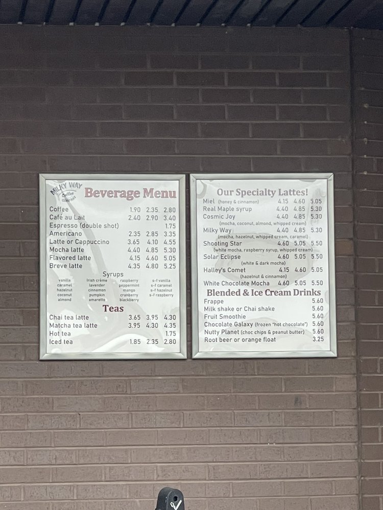 MILKY WAY COFFEE - 103 Elm St, Woodruff, Wisconsin - Coffee & Tea ...