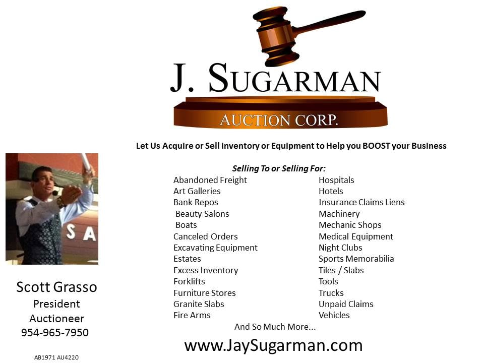 J SUGARMAN AUCTION - Updated July 2025 - 24 Reviews - 1914-B Hollywood ...