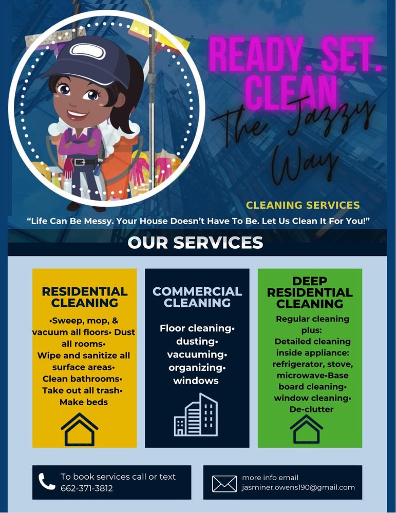 READY SET CLEAN - Request a Quote - Fulton, Mississippi - Home Cleaning ...