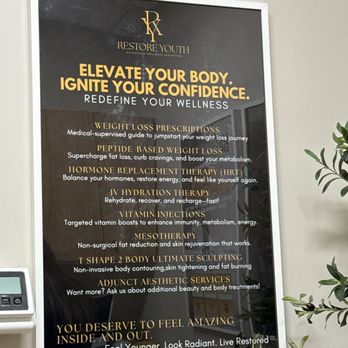 RESTORE YOUTH WEIGHTLOSS WELLNESS AESTHETICS - Updated February 2026 ...