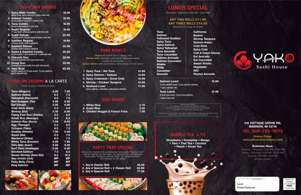 YAKO SUSHI HOUSE - Updated October 2024 - 43 Photos & 29 Reviews - 515 ...